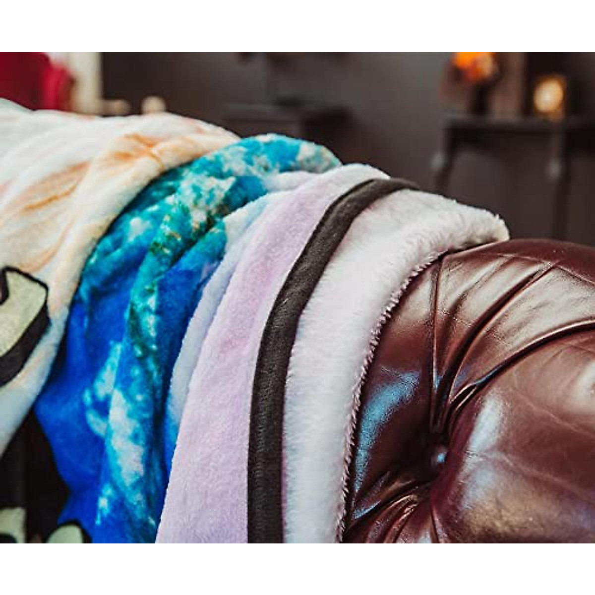 The Golden Girls Raschel Fleece Throw Blanket | Plush Soft Polyester Cover for Sofa and Bed