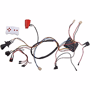 12 Volt Children Electric Car DIY Modified Wires and Switch Kit,with 2.4G Bluetooth Remote Control and Receiver,for Children Electric Ride On Car Accessories