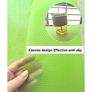 6 Pcs Refrigerator/Shelf Liner Refrigerator mats Cabinet Liner Shelf Liners for Kitchen cabinets Refrigerator Shelf Liners for Glass Shelves Plastic Shelf/Drawer Liner