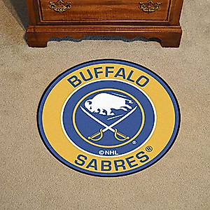 FANMATS 18864 Buffalo Sabres Roundel Rug - 27in. Diameter