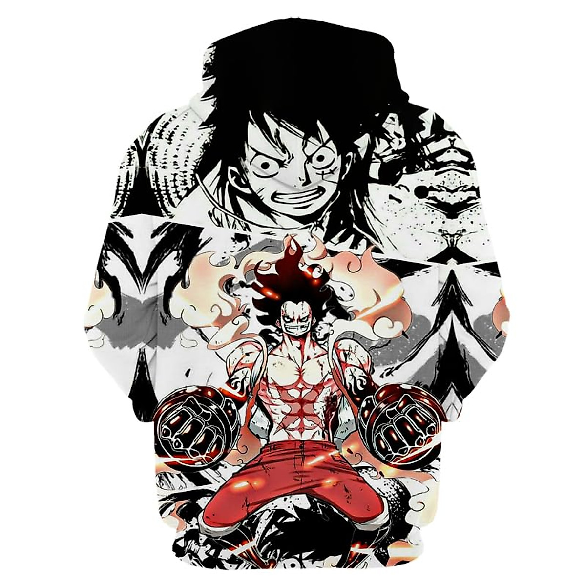 sekwpig Anime Games Pullover Hoodies Adults 3D Printed Novelty Hoodies Men'S Cosplay Pullover Sweatshirts HZW4-XL