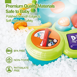 Baby Toys 6 to 12 Months Infant Piano Toys 6 9 12 18-Month-Old Baby Elephant Toys Musical Light Baby Early Learning Educational Toys Toy Gift Toy for 1-Year-Old Boys Girls Christmas Stocking Stuffers