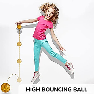 Entervending Bouncy Balls - Gold Glitter Bouncy Balls - Party Favors and Gifts for Kids - Rubber Balls - 25 Pcs Large Bouncy Balls 45mm - Vending Machine Toys - Goodie Bag Fillers
