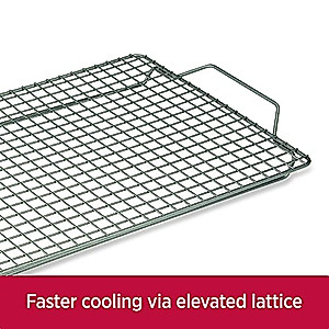All-Clad Pro-Release Nonstick Bakeware Cooling and Baking Rack 12x17 Inch Oven Safe 450F Half Sheet, Cookie Sheet, Muffin Pan, Cooling & Baking Rack, Round Cake Pan, Loaf Pan, Baking Pan Grey