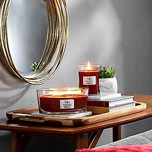 WoodWick Medium Hourglass Scented Candle | Cinnamon Chai | with Crackling Wick | Burn Time: Up to 60 Hours