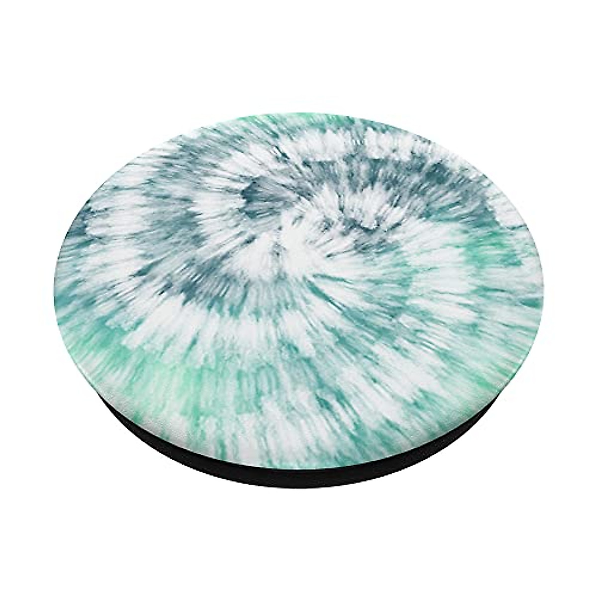 Cool Tie Dye Abstract Swirl Pattern - Mint Green & White PopSockets Swappable PopGrip