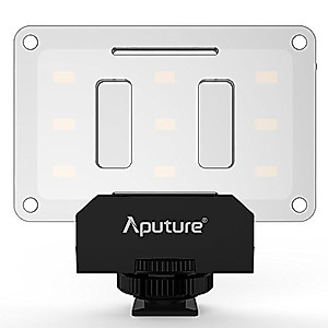 Aputure Amaran AL-M9 Lighting Up Pocket Sized LED CRI/TLCI 95+ 9 SMD Bulbs 9 Steps Dimming 5500K Max 900lux Internal Battery with Micro-USB Charging for Sony Canon Nikon