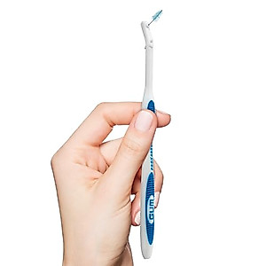 GUM Proxabrush Permanent Handle Refills - Compatible with Go-Betweens Interdental Brushes - Floss Picks for Teeth, Braces, and Implants (6pk)