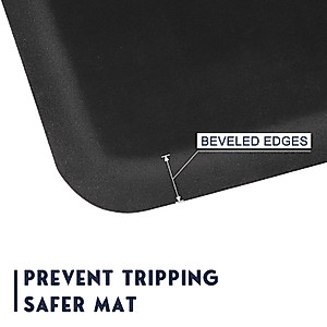 OmySalon 1/2'' Thick Anti Fatigue Mat for Hairstylist Standing, 3'x5' Barber Floor Matt with Square Cut Out for Salon Styling Chair, Hair Cutting Hairdressing Equipment