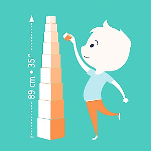 DJECO Vehicle Blocks Nest and Stack Set