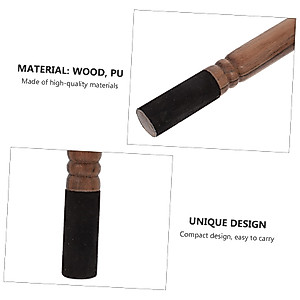 EXCEART 2pcs Stick Wooden Singing Bowl Mallet Wooden Pounding Mallet Nepal Bowl Mallet Sound Bowl Mallet Wood Tools Mini Tools Mini Toys Singing Bowl Parts Pu Replace Buddha Sound Bowl