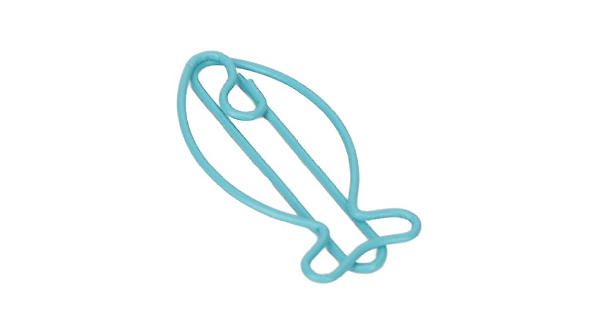 Fish-Shaped Metal Paper Clips for Office and School - Durable & Stylish