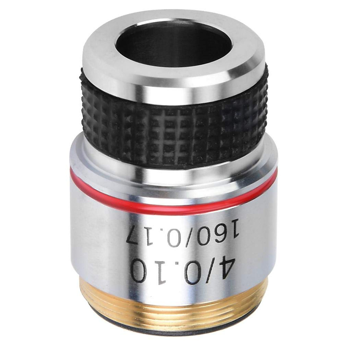 Microscope Lens,4X 185 Biological Microscope Achromatic Objectives Lens 160mm / 6.3inch 5×5×5cm Eliminate Unwanted Reflections