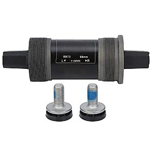 VGEBY Bottom Bracket, Idea 68mm Metal Cartridge Taper Bottom Bracket with Screws for Mountain Bike(113mm)