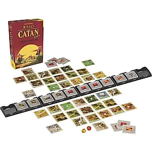 Rivals for CATAN Card Game DELUXE EDITION - Build, Trade, and Conquer with Enhanced Components! Family Game for Kids & Adults, Ages 10+, 2 Players, 45-60 Minute Playtime, Made by CATAN Studio