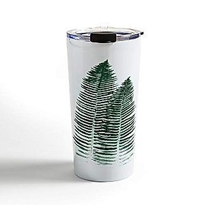 Society6 Nature Magik Green Forest Fern Travel Mug, 20oz