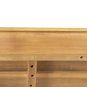 Christopher Knight Home Jerome Outdoor Acacia Wood 5 Seater Sofa Sectional, Teak and Beige