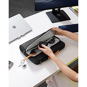 tomtoc 360 Protective Laptop Carrying Bag for The New Razer Blade Pro 17, HP ENVY Laptop 17 Inch, Dell Inspiron 17 3000 Laptop, ASUS ROG ZEPHYRUS S 17.3 Inch, Notebook Bag with Accessory Pocket