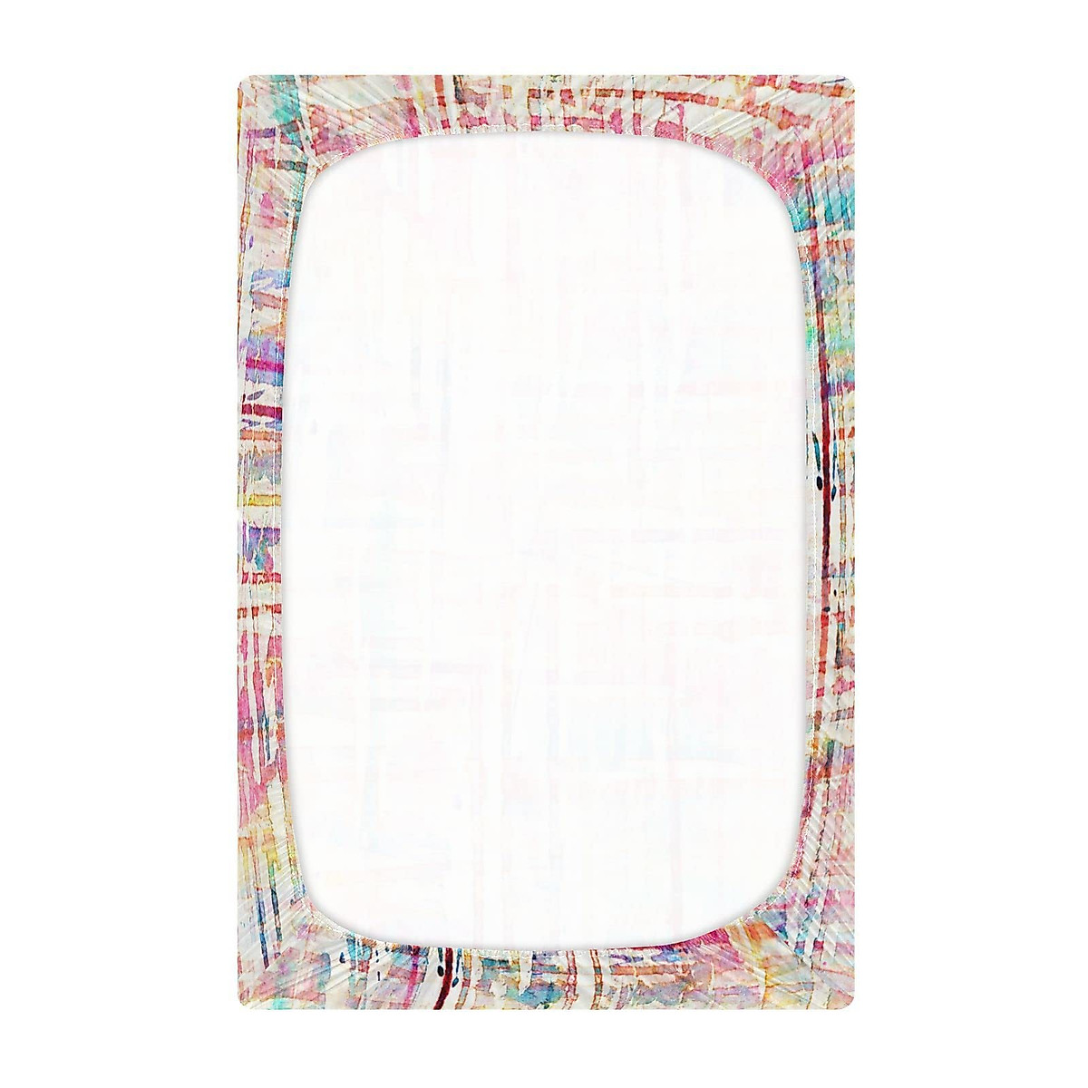 Fitted Crib Sheet for Boys Girls, Boho Style Jersey Knit Baby Sheet for Standard Crib and Toddler Bed Mattresses, Cozy Soft Breathable, 28 x 52 in