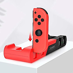 SOONHUA Charging Dock with Game Card Slots Compatible with Nintendo Switch Joy-Cons Console