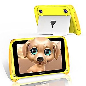 7 inch Android 11 Tablets, 2GB RAM+32GB ROM,Long Battery Life,1.5GHz Quad Core Processor,2 MP Dual Camera,Google Certified, WiFi Bluetooth 4.2 (Yellow)