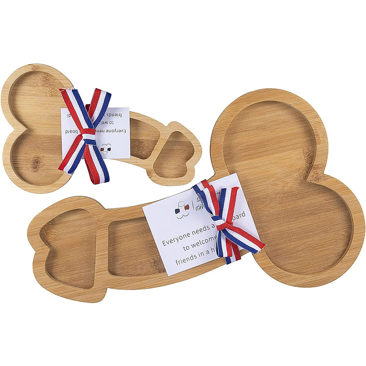 Aperitif Board,Novelty Solid Wood Cheese Board and Charcuterie Board,Restaurant Plate and Picnic Utensils,Anniversary Wedding Gift for Couple,Housewarming Gifts for Women(9.5''+15.8'')