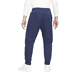 Nike Sportswear Tech Essentials Men's Unlined Commuter Pants (Large, Midnight Navy/Black)