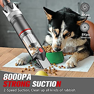 BSRCO Handheld Vacuum Cordless, Portable Car Vacuum, 3-in-1 Rechargeable Mini Wireless Cleaner with 2-Speed for Home, Pet Hair, Car