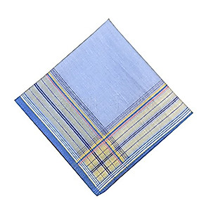 Forlisea Women Colorful Light Color Handkerchief Cotton Hanky