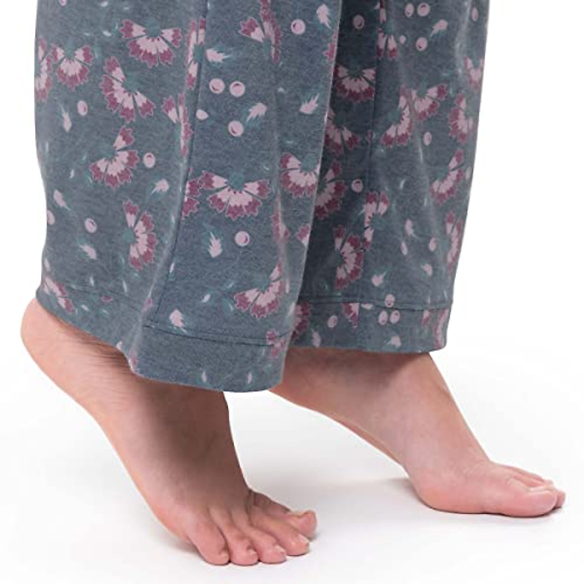 Fruit of the Loom Women's Breathable Tank Top, Pant, and Cardigan Sleep Set, Floral Print, 3X