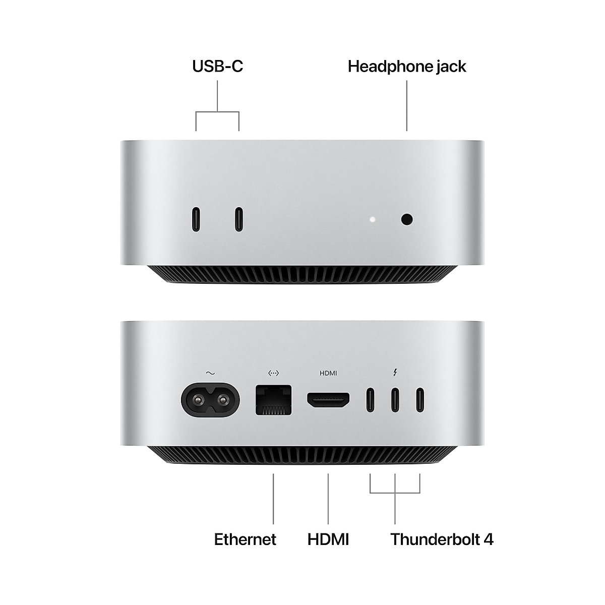 Apple 2024 Mac Mini Desktop Computer with M4 chip with 10‑core CPU and 10‑core GPU: Built for Apple Intelligence, 16GB Unified Memory, 256GB SSD Storage, Gigabit Ethernet. Works with iPhone/iPad