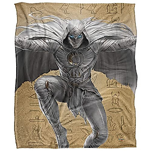 Moon Knight Blanket, 50"x60" Moon Knight Glyph FlightSilky Touch Super Soft Throw Blanket