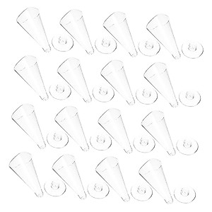 SEWOART 25Pcs ice cream cup parfait cups cone ice cream trifle tasters glass party cups mini containers with lids glass serving dishes trifle bowl with lid wine glasses conical snack bowl