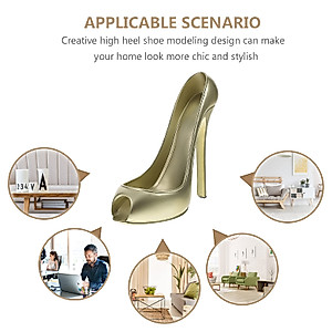 Cabilock Tabletop Wine Rack High Heel Wine Holder Countertop Wine Bottle Display Holder High Heel Wine Champagne Rack Party Home Wine Bottle Storage Organizer Small Wine Rack