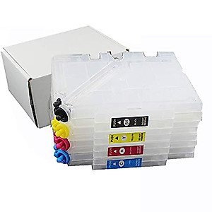 UPink 4pcs Empty refillable Ink Cartridge with one time chip Compatible for Virtuoso Sawgrass SG500 SG1000 Printer