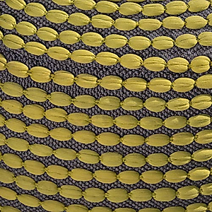 Great Deal Furniture Collier Outdoor Handcrafted Modern Water-Resistant Fabric Cylinder Pouf Ottoman, Green