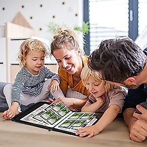 LIMSTDIC Card Binder for Pokemon Cards, 4 Pockets Up to 400 Cards Binder Compatible with Pokemon Trading Cards, MTG Cards, Portable Waterproof Card Storage Bag with Sleeves for Game Cards Collection