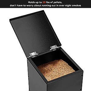 Stanbroil Pellet Grill Hopper Extension for Pit Boss 340 and 440 Series, Black