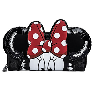 DISNEY MICKEY & MINNIE MOUSE BALLOON COSPLAY ZIP AROUND WALLET