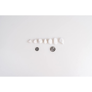 Enhance a Fire 1.50 inch-2 inch Marble Stones - White (5 lbs.)