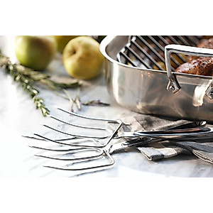 All-Clad Specialty Stainless Steel Kitchen Gadgets Soup Ladle Kitchen Tools, Kitchen Hacks Silver