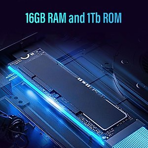 Win 11 Double Screen Laptop, 15.6in + 7in IPS Screen HD Notebook with Fingerprint Unlock, 16GB Running Memory, Handwriting Touch, Backlight Keyboard, 180° Opening and Closing (16GB+1TB US Plug)