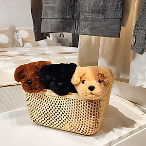 WEIGEDU Poodle Puppy Goldendoodle Stuffed Animal, Adorable Toy Dog Labradoodle Plush for Kids Boys Girls Birthday Easter Christmas Bedtime Gift, 11.8“ Golden