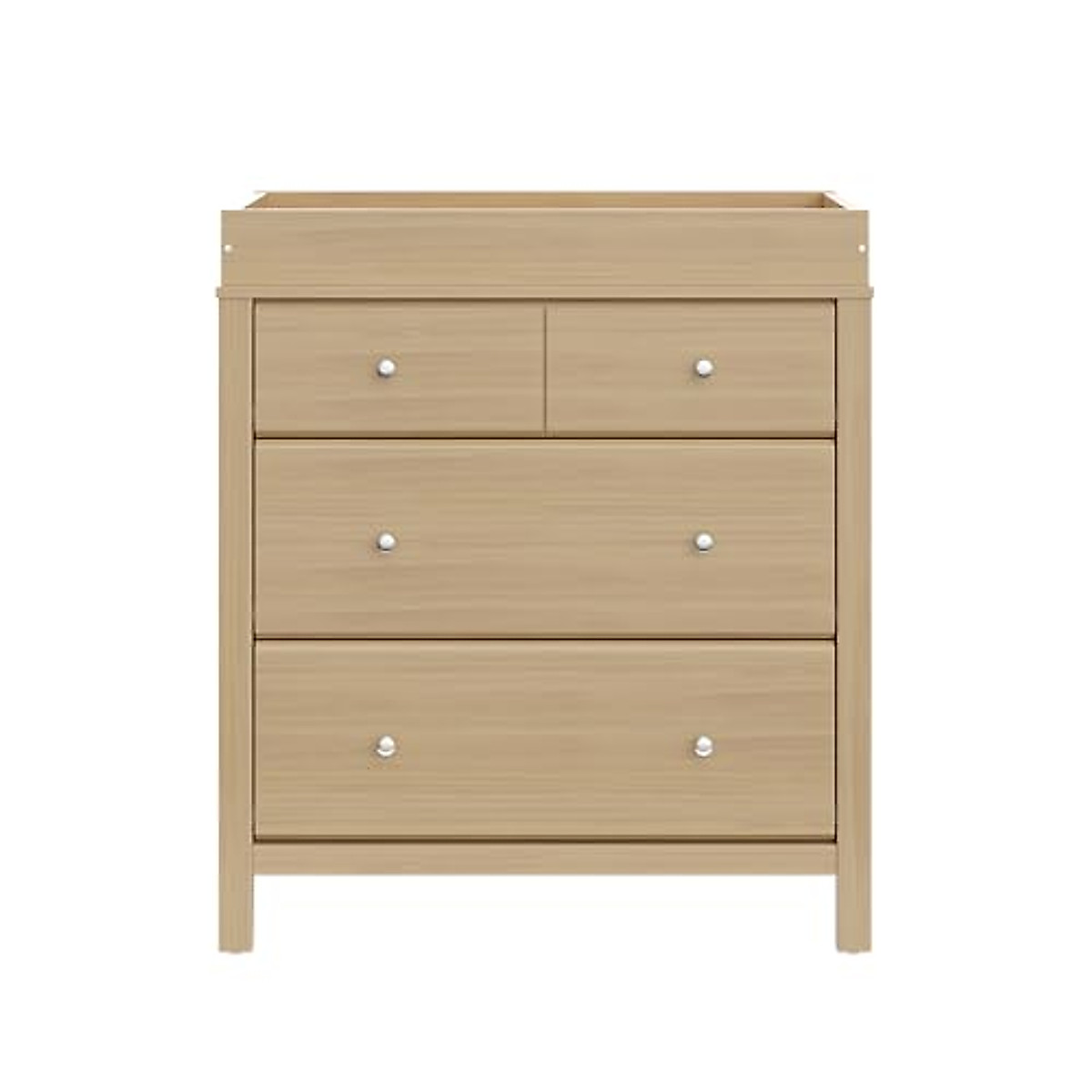Storkcraft Carmel 3 Drawer Chest with Changing Topper (Driftwood) – GREENGUARD Gold Certified, Dresser For Nursery, 3 Drawer Dresser, Kids Dresser, Nursery Dresser Drawer Organizer, Chest of Drawers