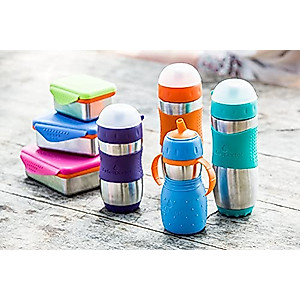 Kid Basix Safe Sippy, Stainless Steel Cup for Babies/Toddlers, Round Spout, Dishwasher Safe, BPA Free, 11 OZ. Travel/School/Play Pink