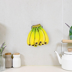 FLYBOT Banana Compact Adhesive Hanger - Solid Stainless Steel, Prolong Freshness, Neat Storage, Easy Installation, Durable, Rust-Resistant