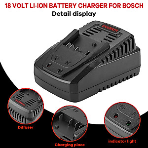 DONGPUCUN Quick Battery Charger for Bosch BC660 14.4V-18V Lithium Battery BC1880 BAT619G BAT619 BAT609G BAT609 BAT618 BAT618G BAT610G BAT614