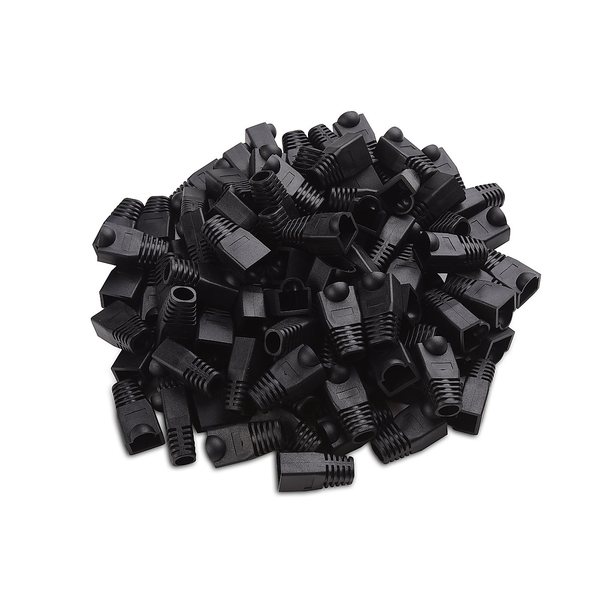 Cable Matters 100-Pack 8mm Strain Relief Boots for Large Diameter Cable in Black