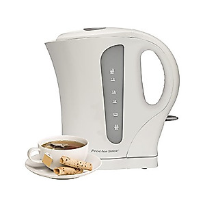 Proctor Silex k4090 Cordless Electric Kettle, 1.7-Liter, White
