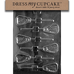 Dress My Cupcake Lacrosse Lollipop Chocolate Mold - S099 - Included Molding Instructions